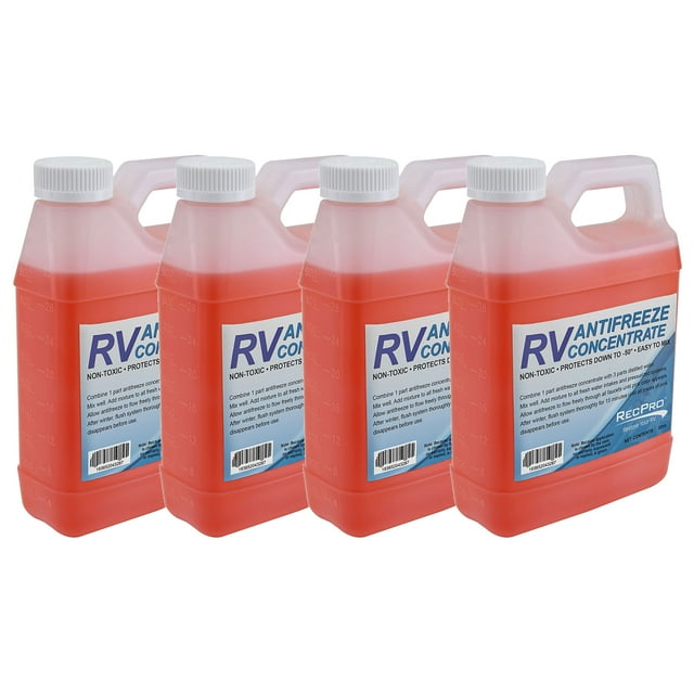 RecPro RV Antifreeze Concentrate Fluid for Winterizing Vehicles (4 Pack ...