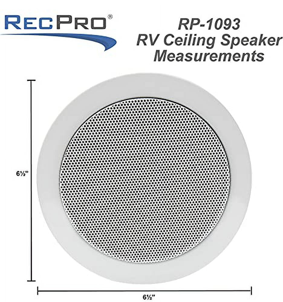 RecPro RV Ceiling Speaker | White 5.25" 35W | Camper Speakers | RV ...