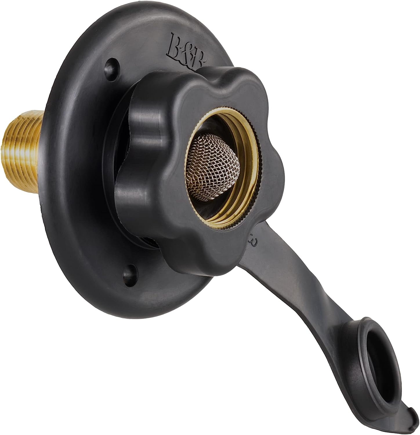 RecPro RV City Water Fill Inlet | Black | Optional Hose Elbow and or ...
