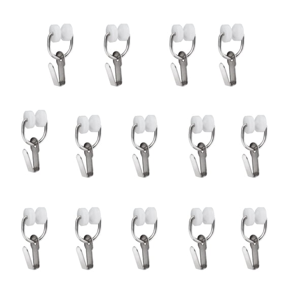 RecPro RV Curtain Carrier Hooks – Nylon Wheels with Metal Ring for I ...
