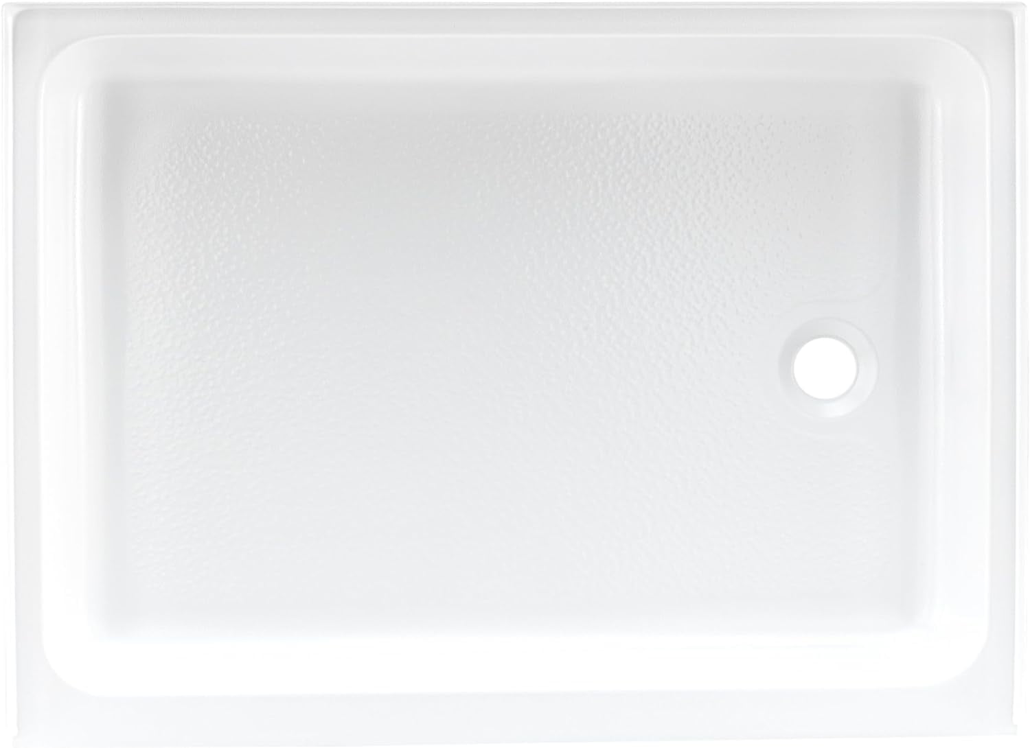 RecPro RV Shower Pan | 32" x 24" x 5" Right Drain in White | RV Shower ...