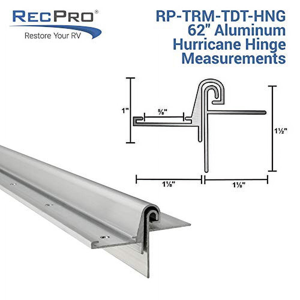 RecPro RV Teardrop Trailer Hurricane Hinge for Galley Hatch Door | 62 ...
