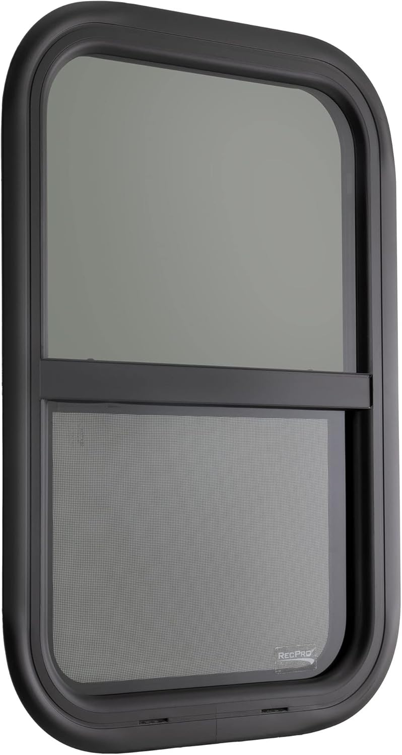 RecPro RV Window | 16" W x 24" H | Teardrop Vertical Slide | RV Window ...