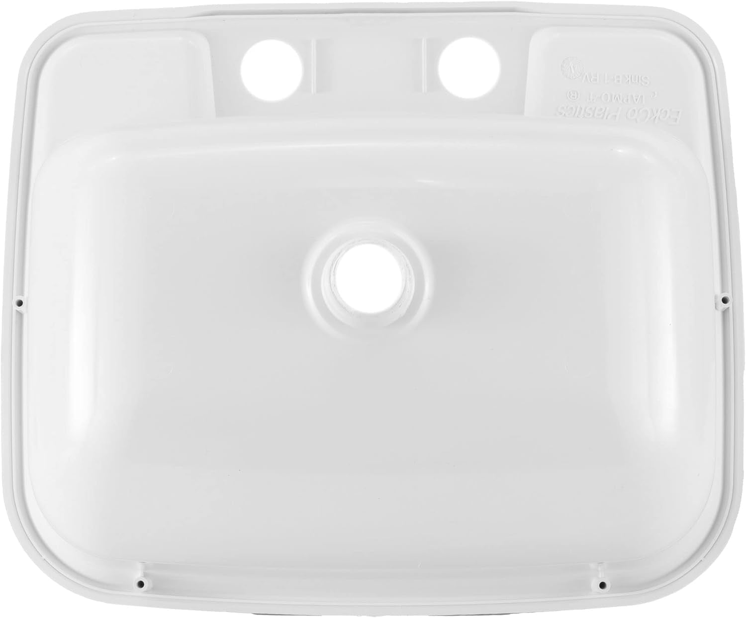 RecPro Rectangle RV Bathroom Sink | Single Bowl Lavatory Sink | Camper ...