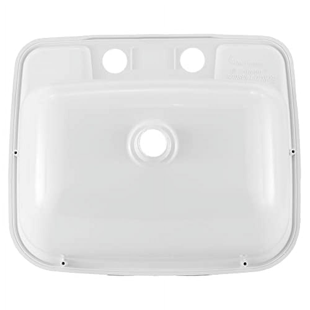 RecPro Rectangle RV Bathroom Sink | Single Bowl Lavatory Sink | Camper ...