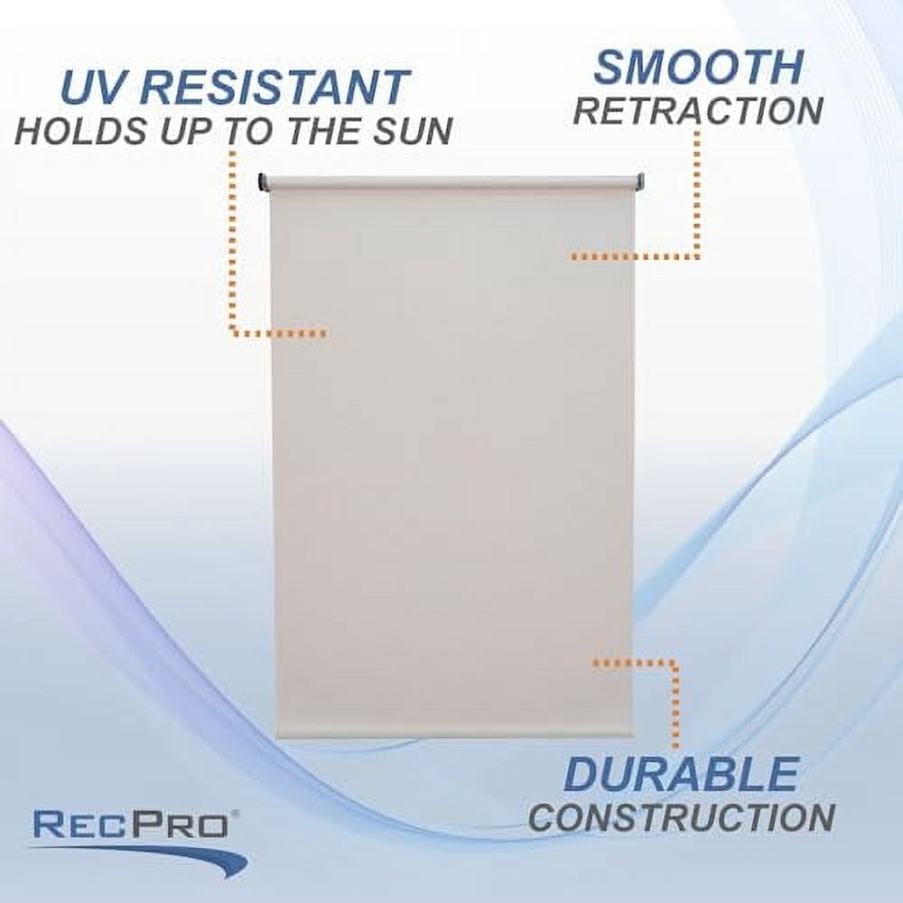 RecPro White RV Roller Shades | Slow-Rise Roller Shades | Darkening ...