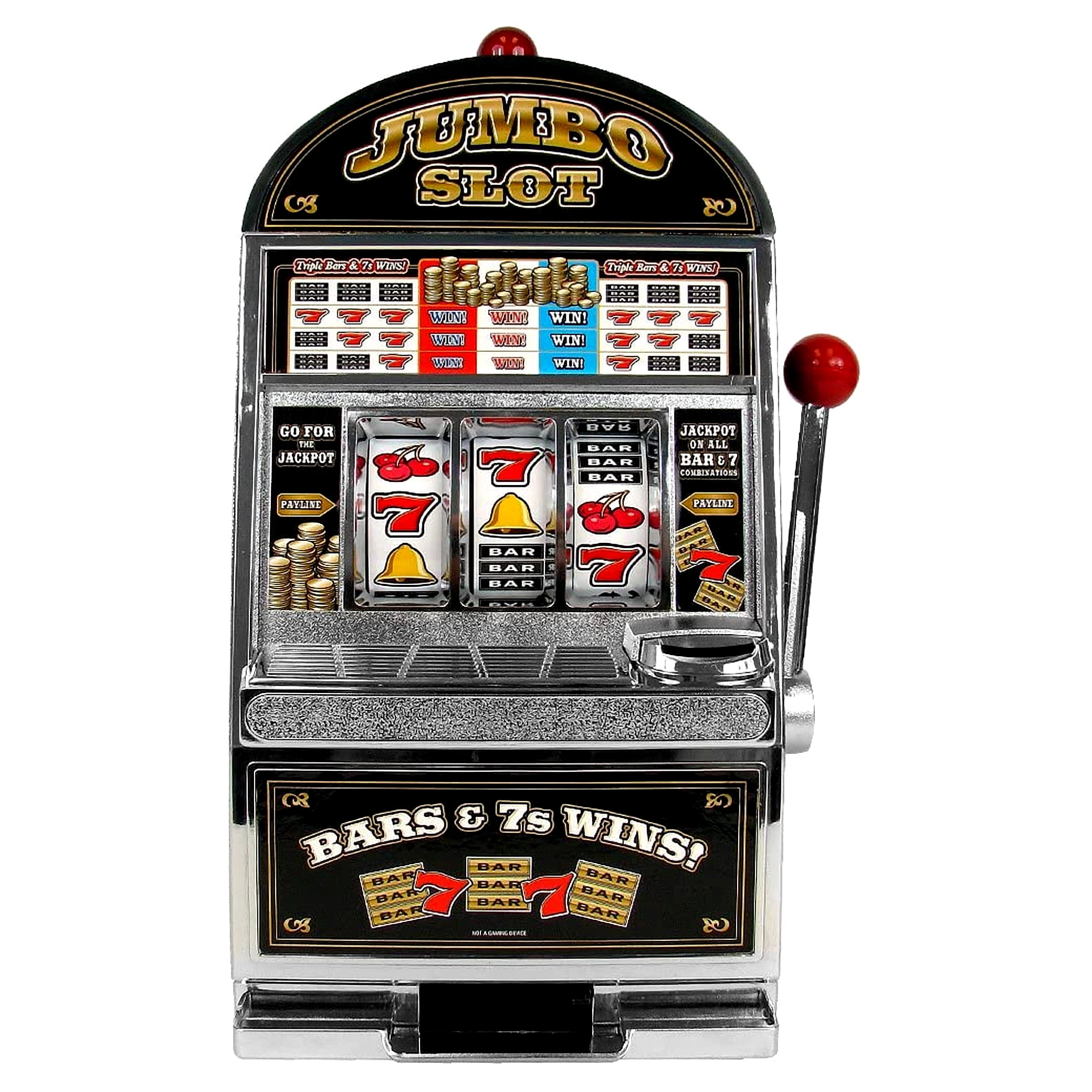 RecZone 10-41440 Jumbo Slot Machine Bank Replication - Walmart.com