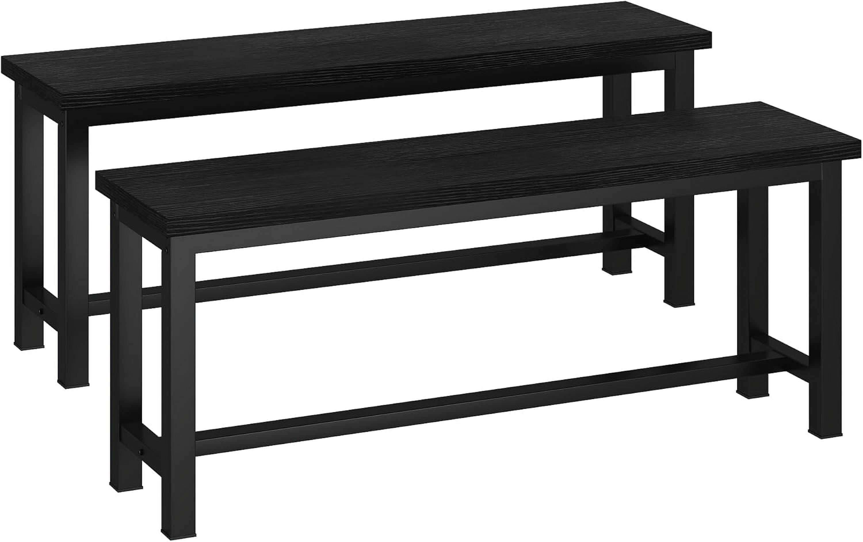 Recaceik Dining Benches, 39 Inch Table Benches, Pair of 2 Benches for ...