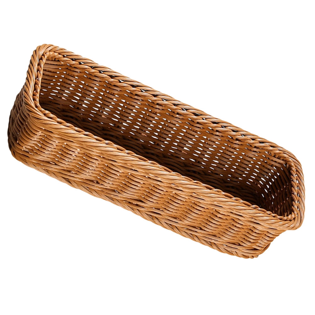 Recardis Woven Fruits Basket Sundry Organizer Basket Imitation Rattan ...