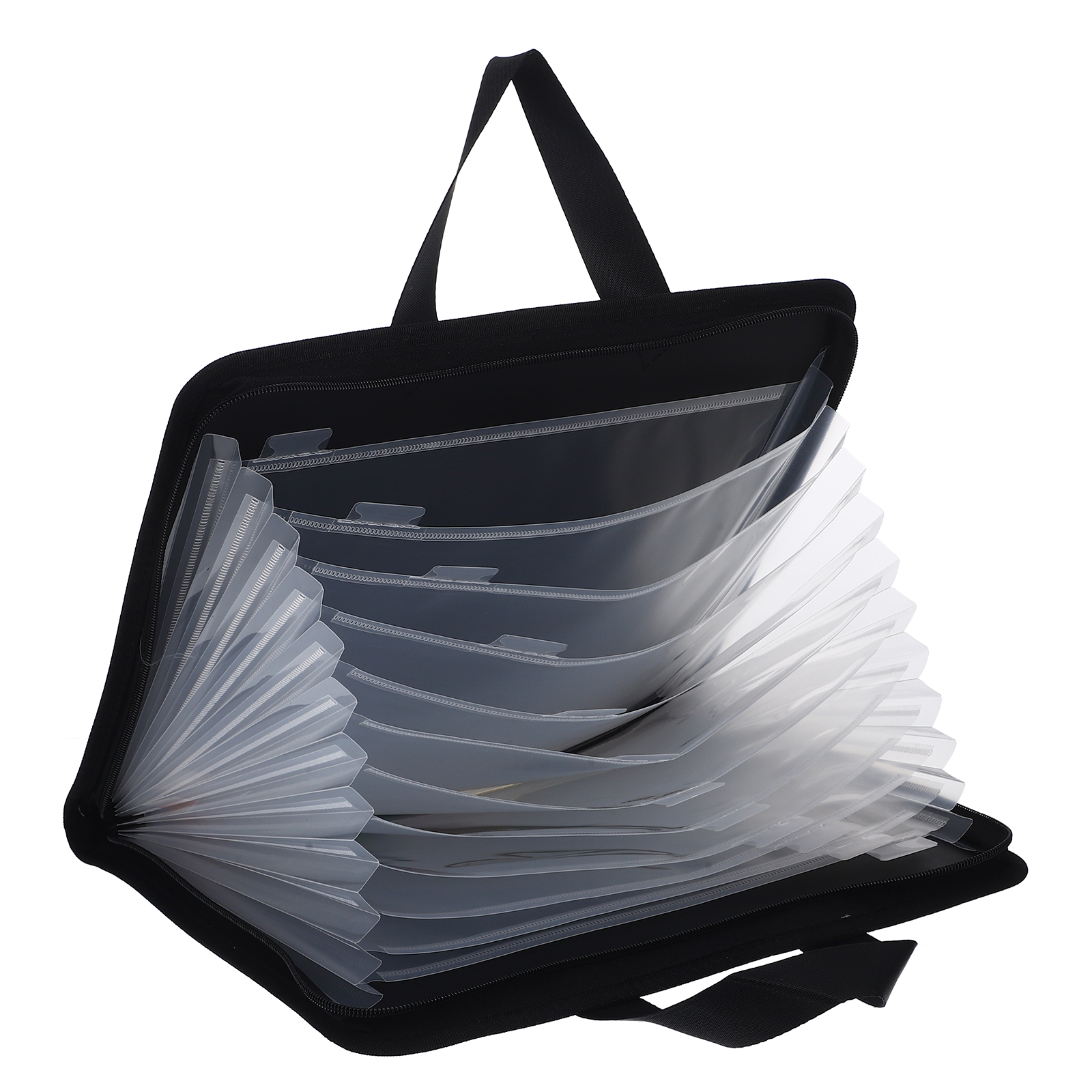 OFFIGAM Sky-Blue Canvas Accordion File Folder for Receipts and ...