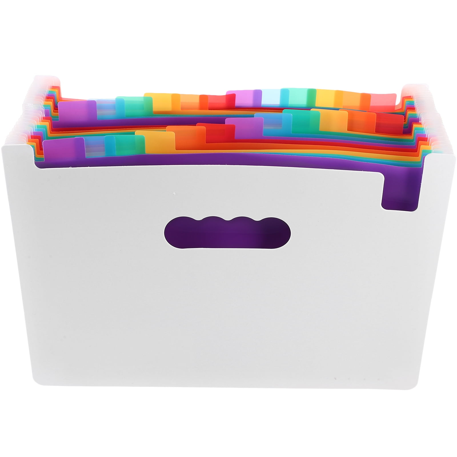 Receipt Organizer Portable File Folder Expandable Folders White ...