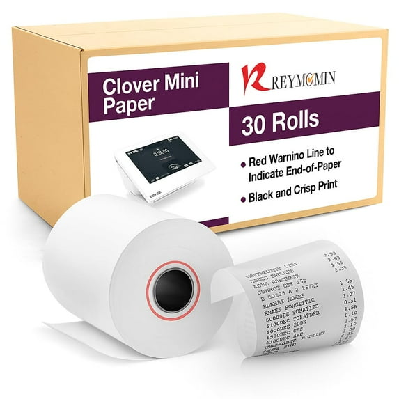 Receipt Paper for Clover Mini and Clover Mobile Thermal Printer ...