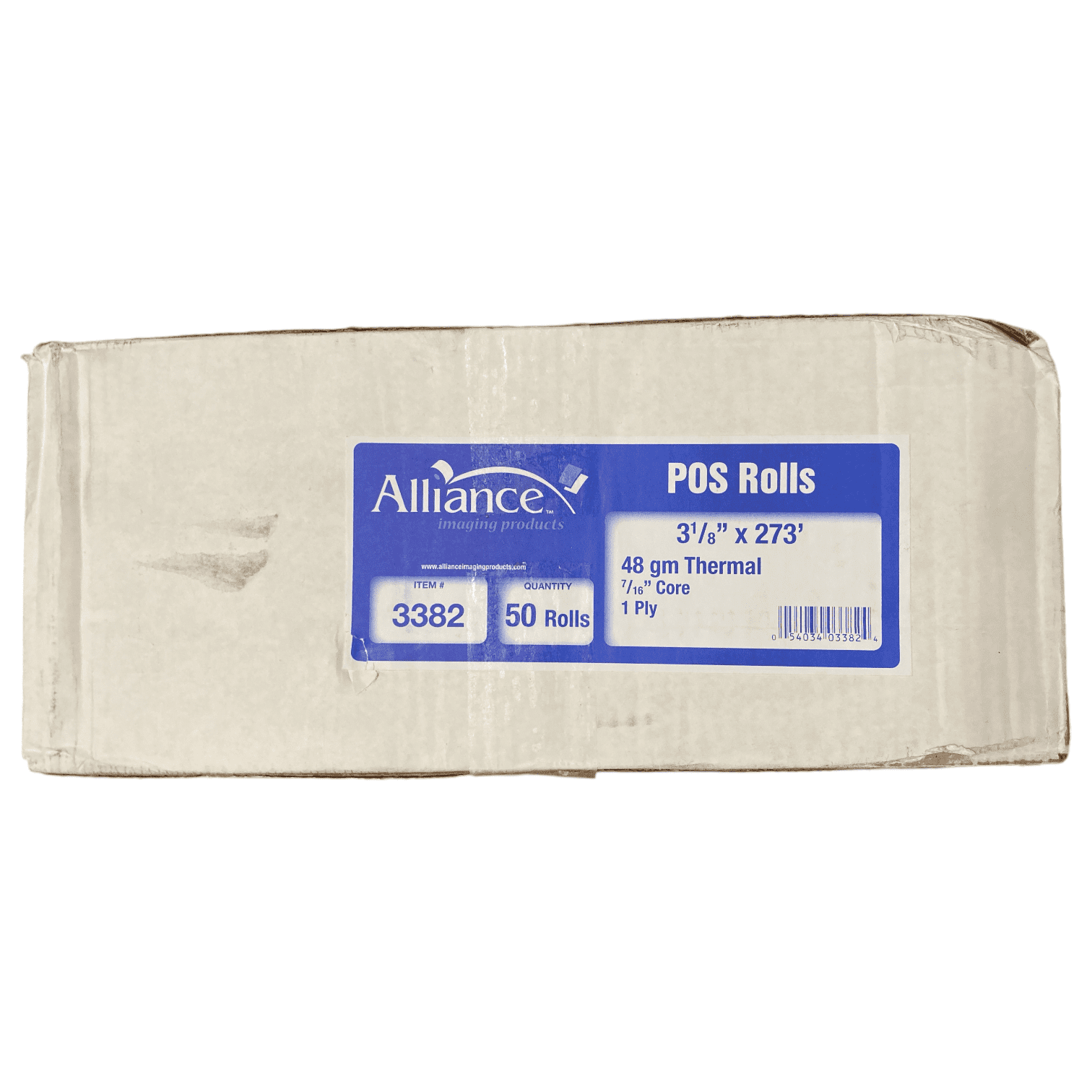 Receipt Paper Rolls 3 1/8 x 237’ Alliance Thermal, 50 roll | case ...