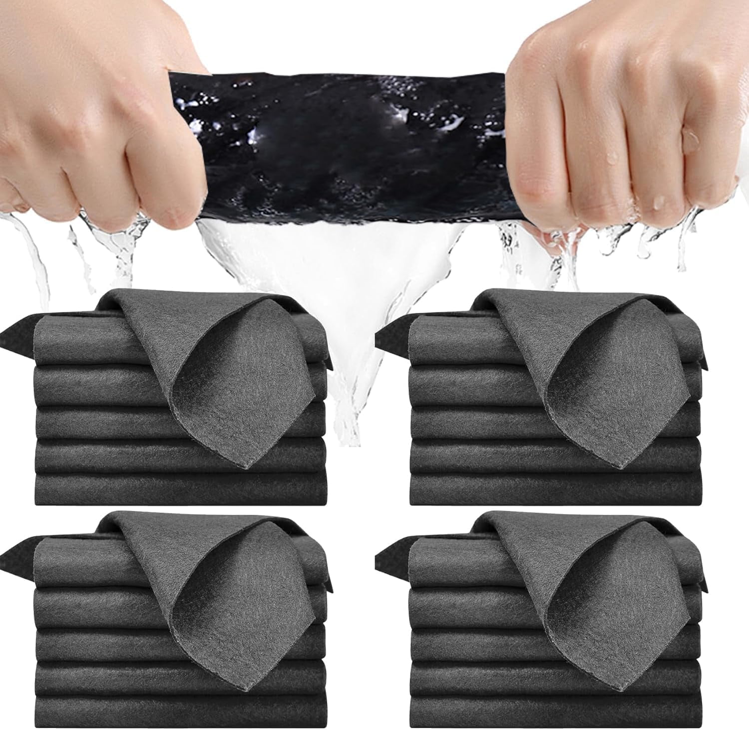 Receipt Thickened Magic Cleaning Cloth, Microfiber Magic Streak Free ...