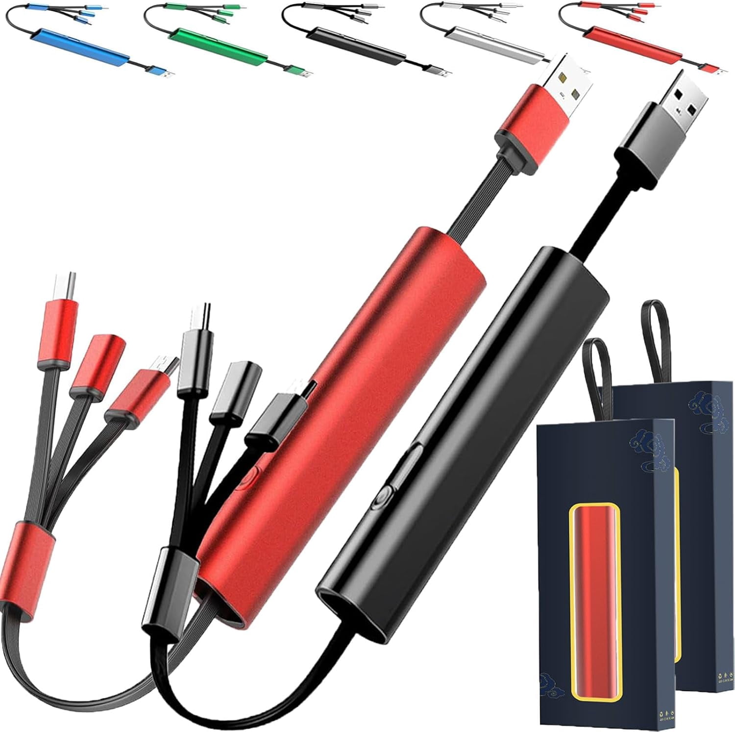 Receiptm 3-in-1 Fast Charging Cable, Receiptm 3 in One Charger ...