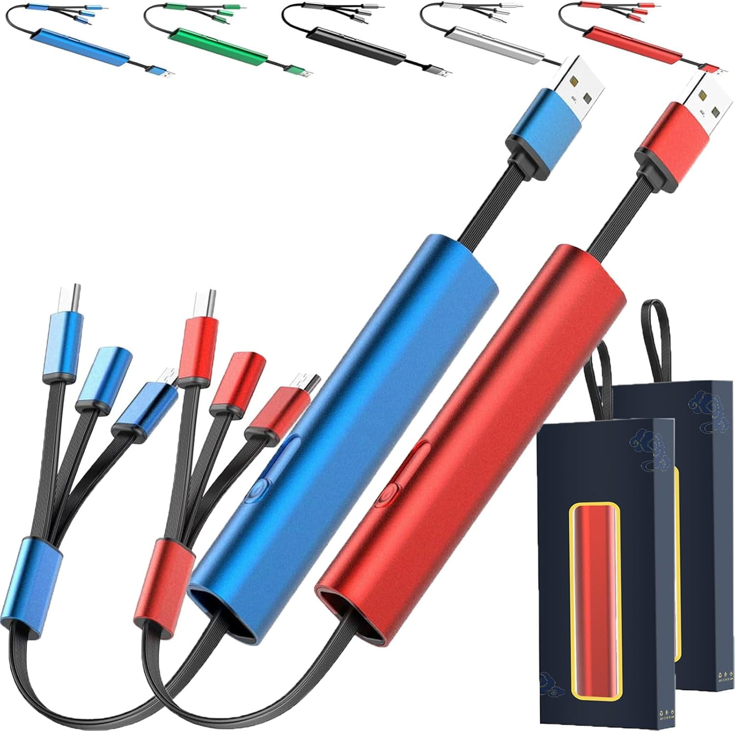 Receiptm 3-in-1 Fast Charging Cable, Receiptm 3 in One Charger ...