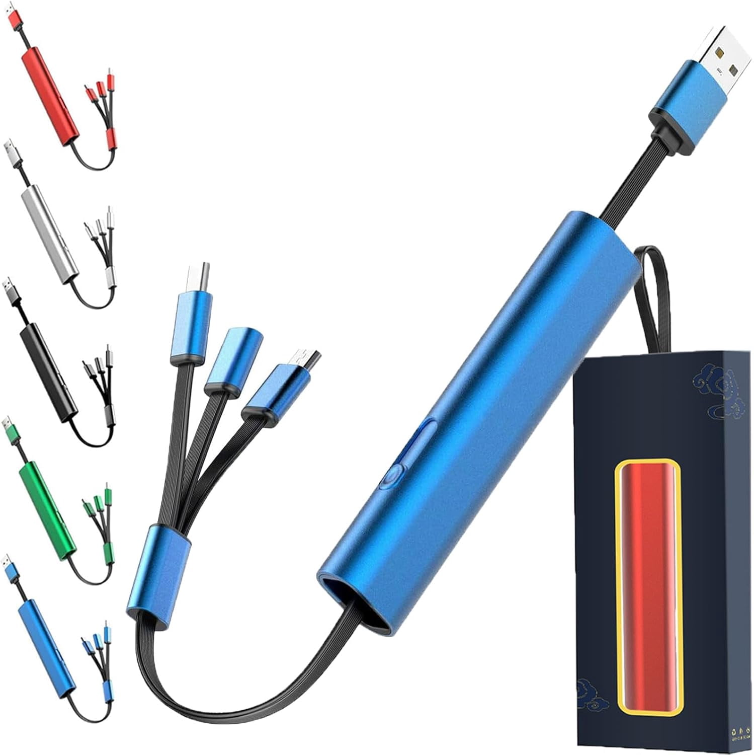 Receiptm 3-in-1 Fast Charging Cable, Receiptm 3 in One Charger ...