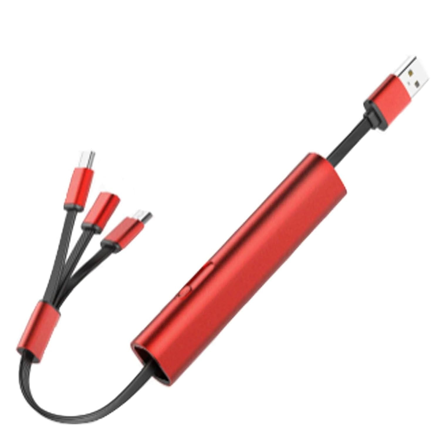 Receiptm 3-in-1 Fast Charging Cable, Retractable Charger 3 in 1 USB ...