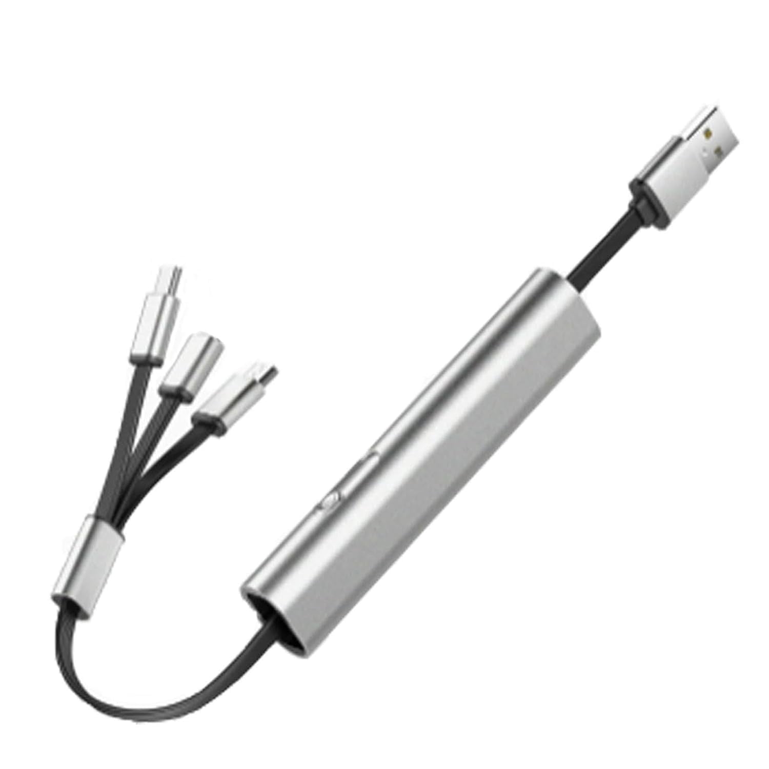 Receiptm 3-in-1 Fast Charging Cable, Retractable Charger 3 in 1 USB ...