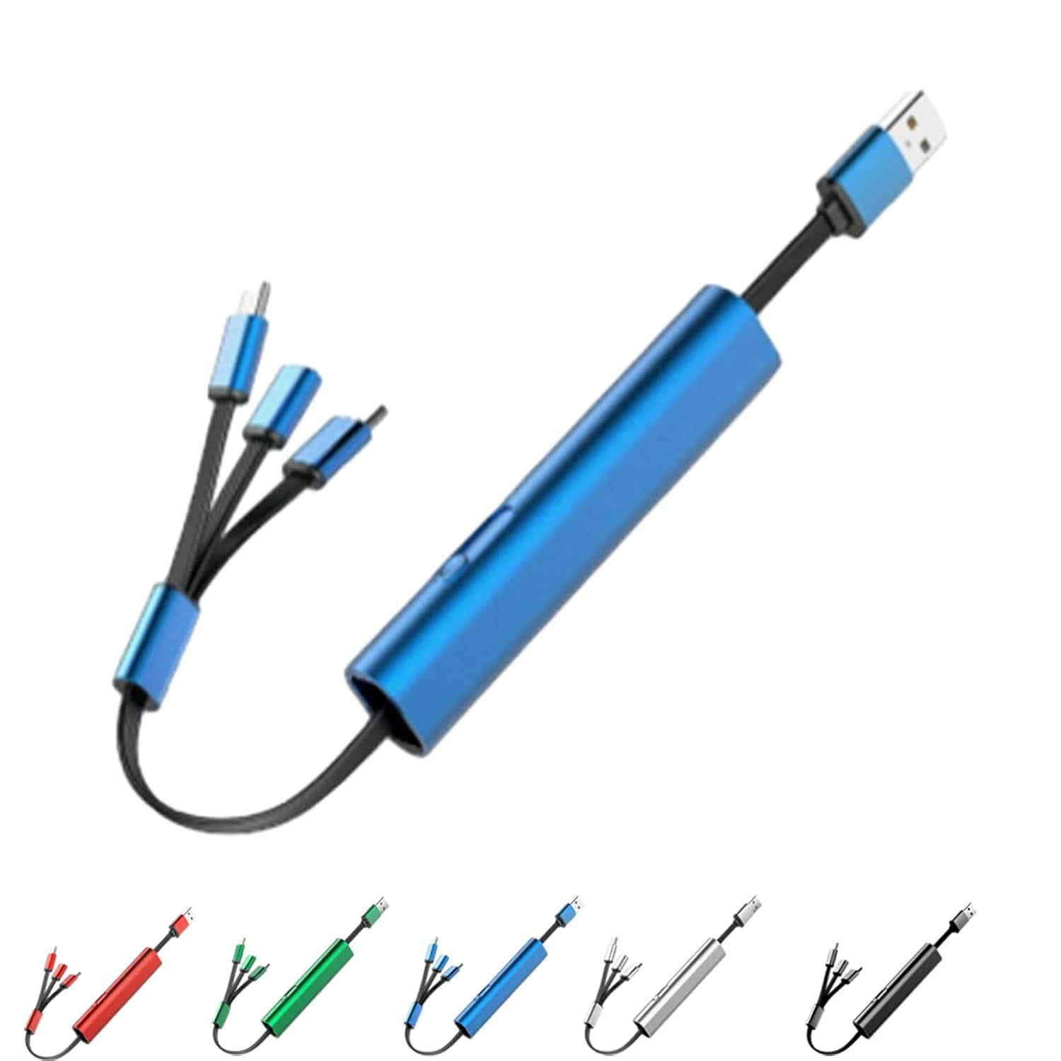 Receiptm 3-in-1 Fast Charging Cable, Retractable Charger 3 in 1 USB ...