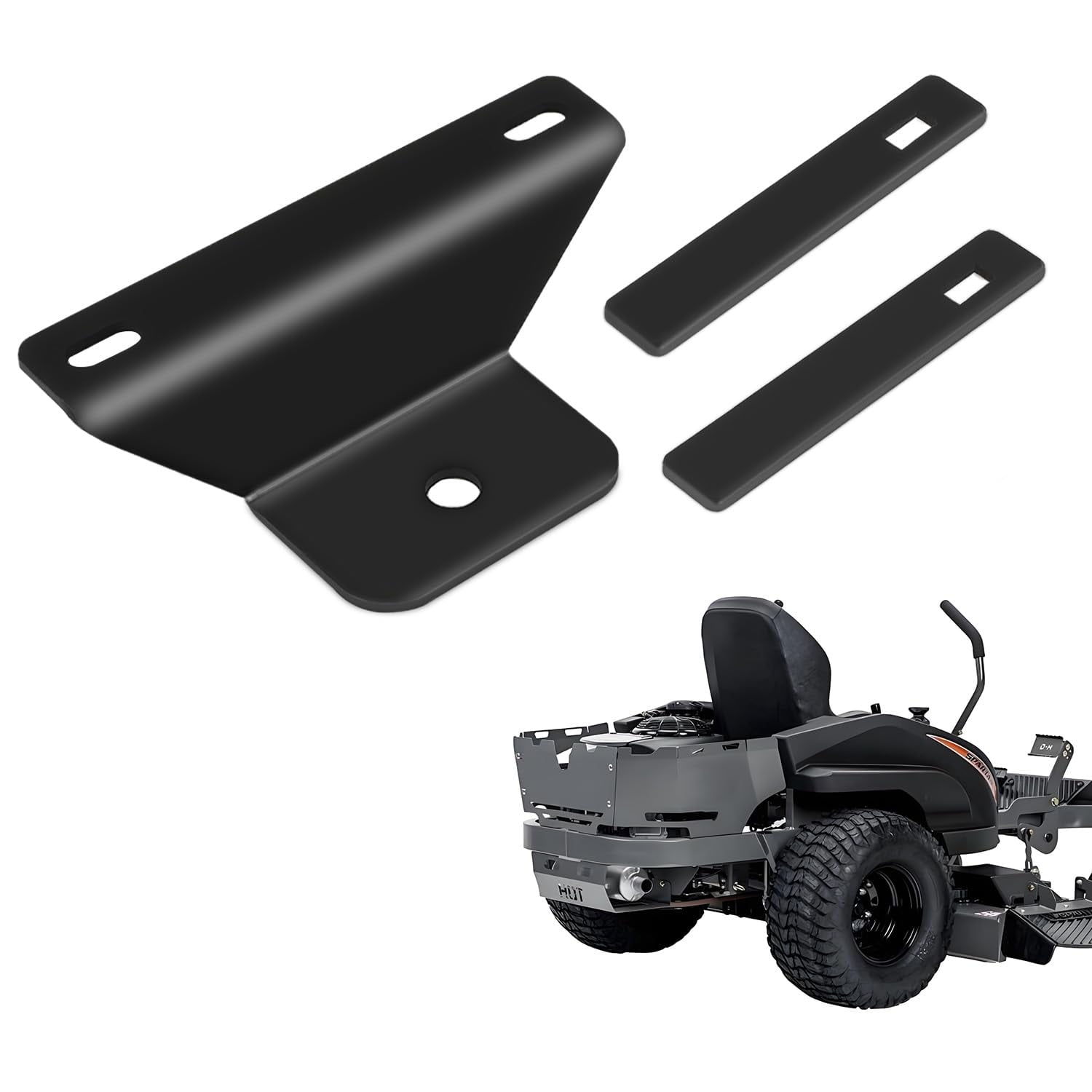 Receiver Hitch Plate for Spartan RZ Series Mowers, 1/4 inch Steel, (RZ ...