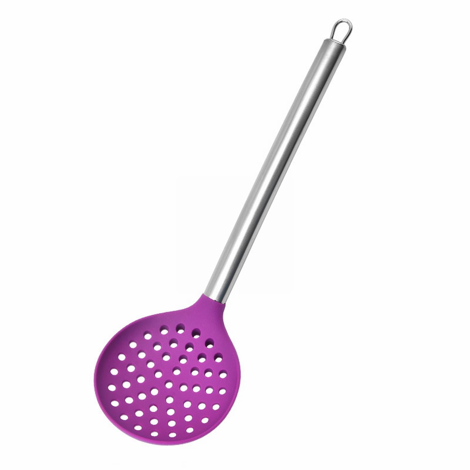 Recent Order! Kitchen Ladle Strainer Large Slotted Spoon with High Heat ...