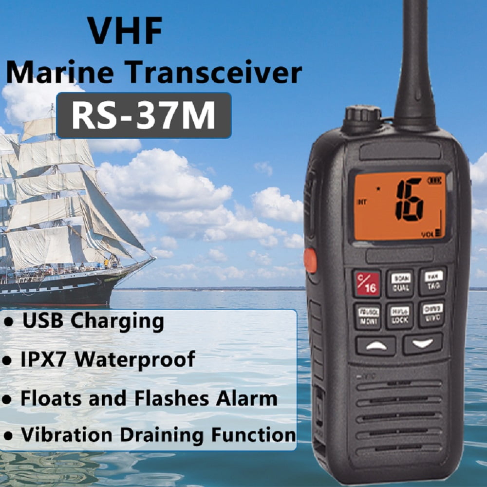 Recent RS-37M Marine Handheld VHF 156.000-161.450MHz Floating Very High ...