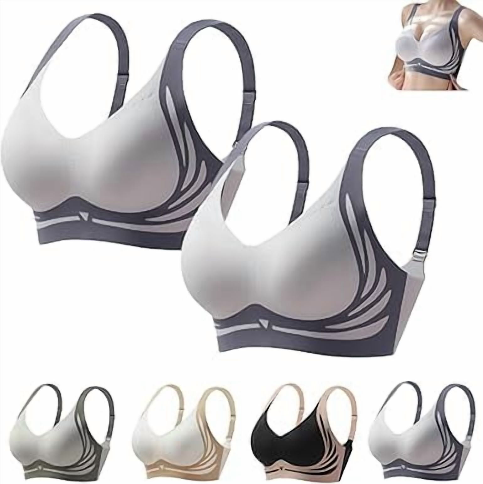 Recentof Bra, Super Gather Bra Wireless Push-Up Bras No More Sagging ...