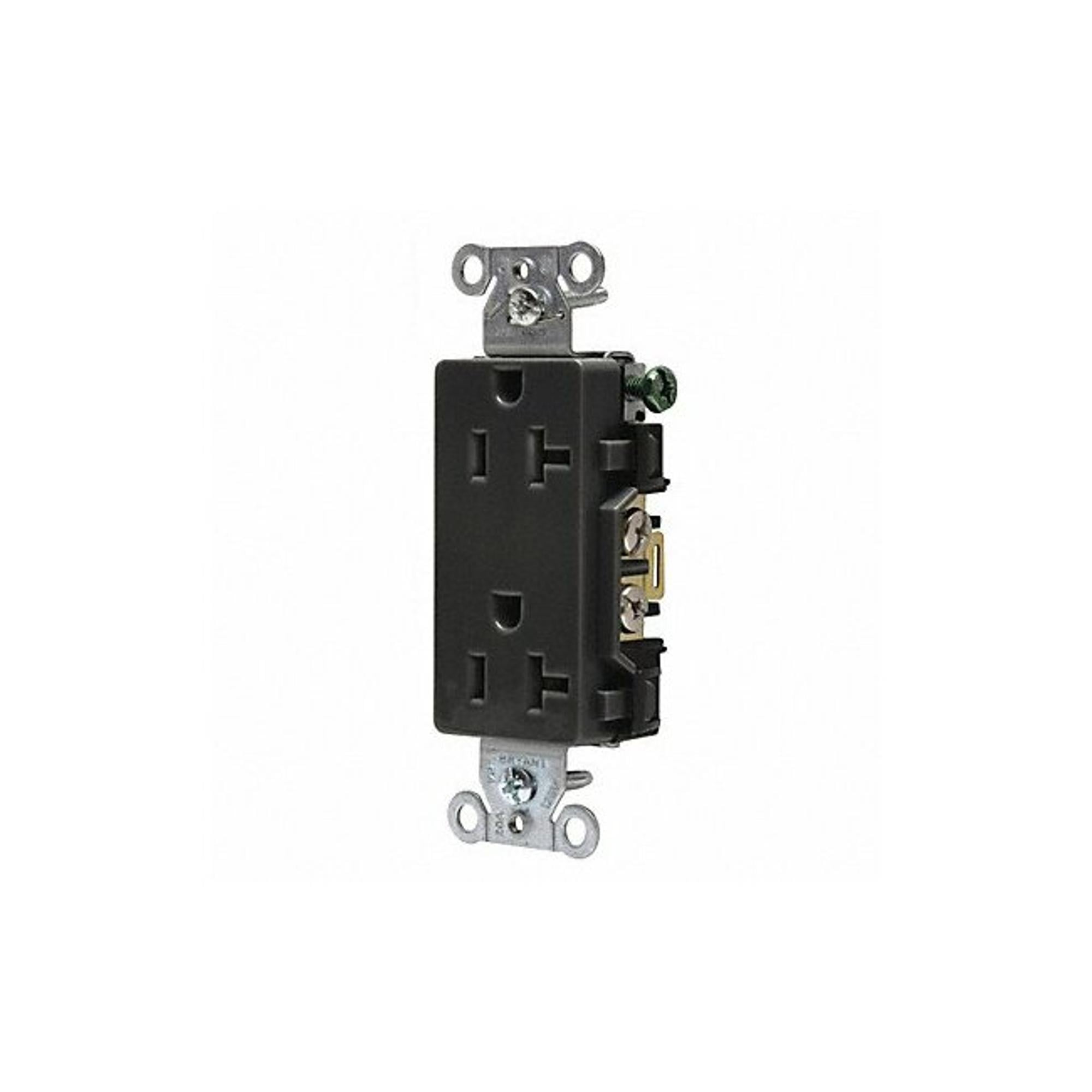 Bryant Recept,Black,20 A,2P3W,Back; Side,1PK DRS20BLK - Walmart.com