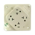 Receptacle Hospital Grade 4-Plex 20A 125V 5-20R Ivory - Walmart.com
