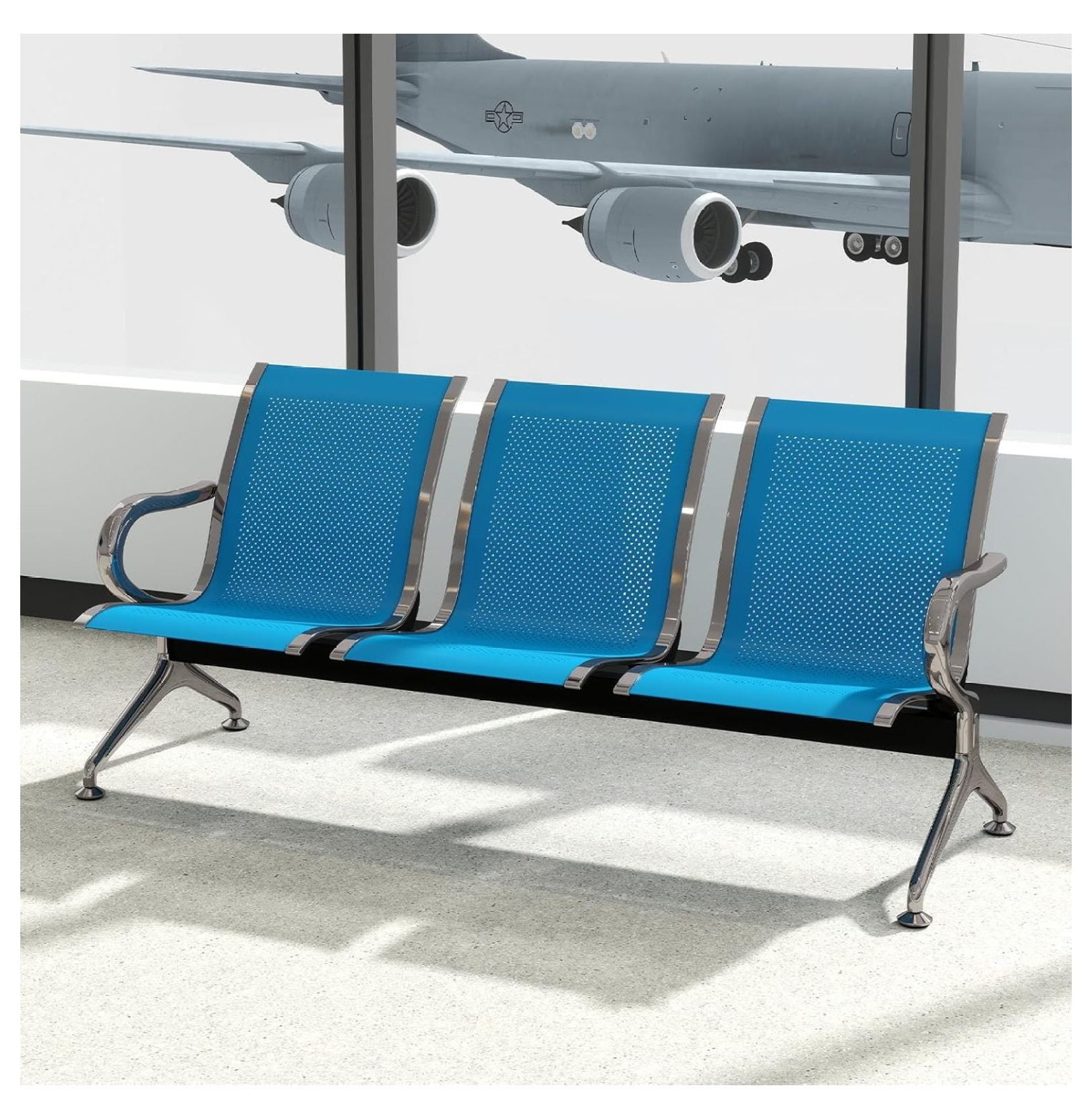 Reception Bench Seating Airport Chairs Waiting Area Bench Seating with ...