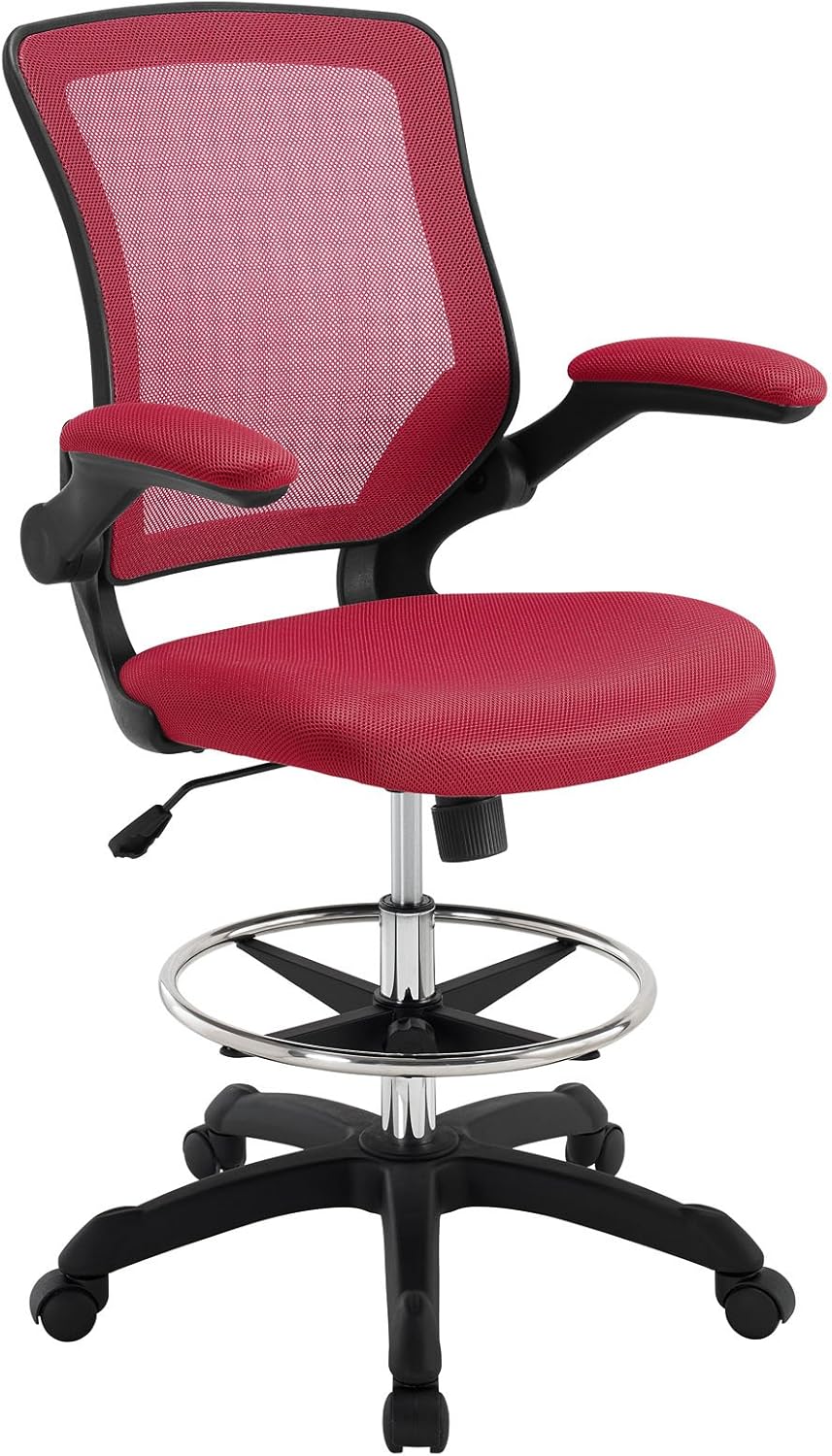 Reception Desk Flip-Up Arm Drafting Chair in - Walmart.com