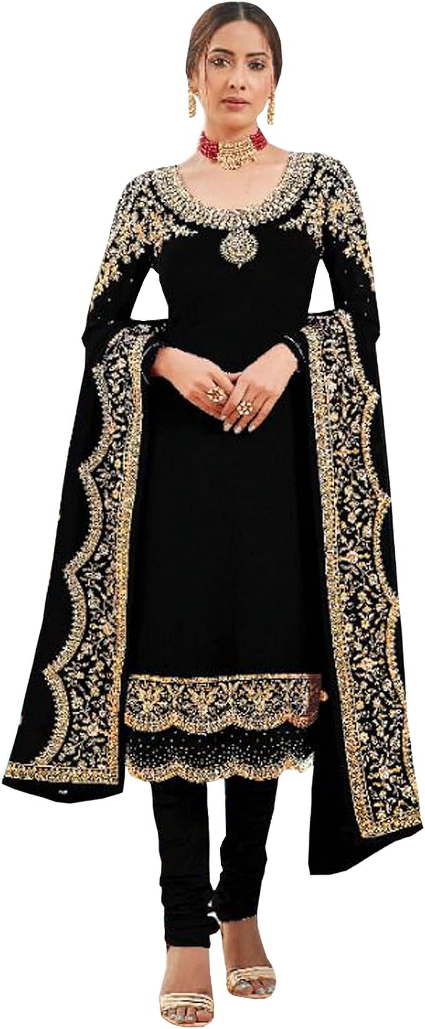Reception Wear Indian Pakistani Designer Sewn Churidar Salwar Kameez ...