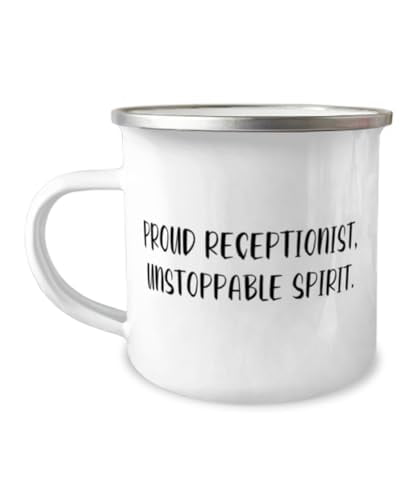 Receptionist Gifts For Colleagues, PROUD RECEPTIONIST, UNSTOPPABLE ...