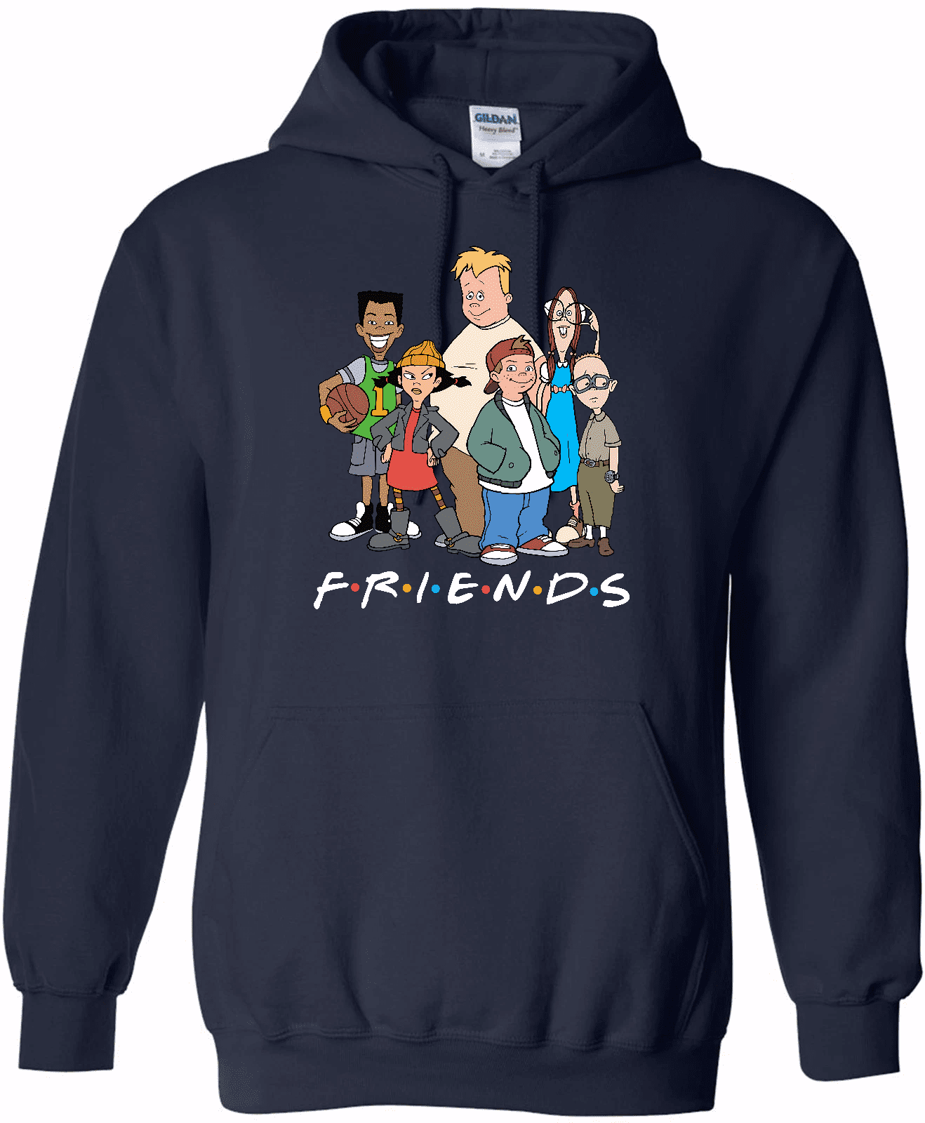 Recess 90s Cartoon Retro Friends Nostalgia Fan Tribute Hoodie Shirt - Walmart.com
