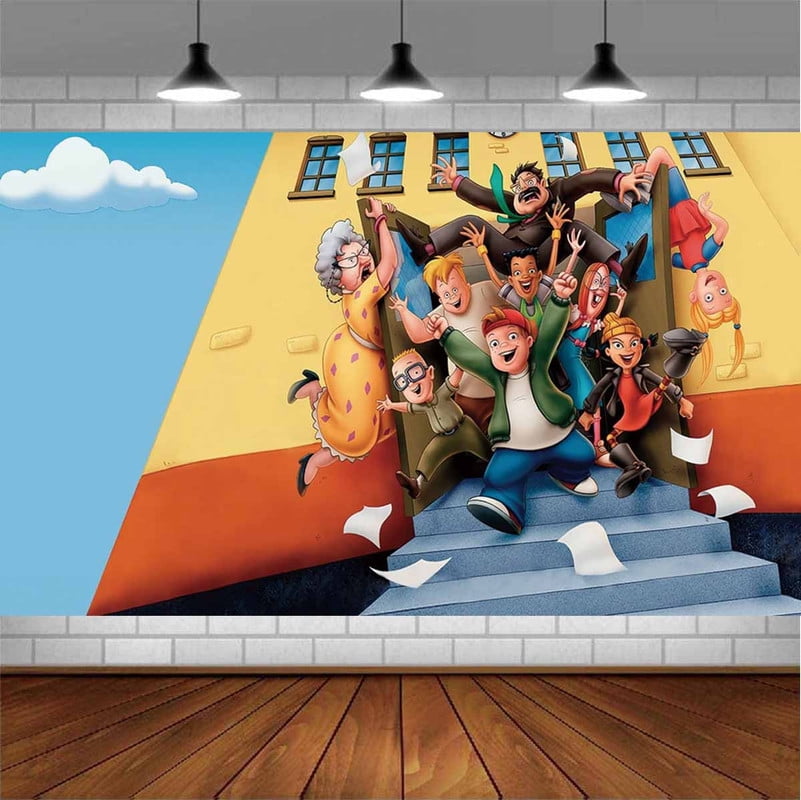 Recess Backdrop Banner Party Supplies Poster Movie Theme Background for ...
