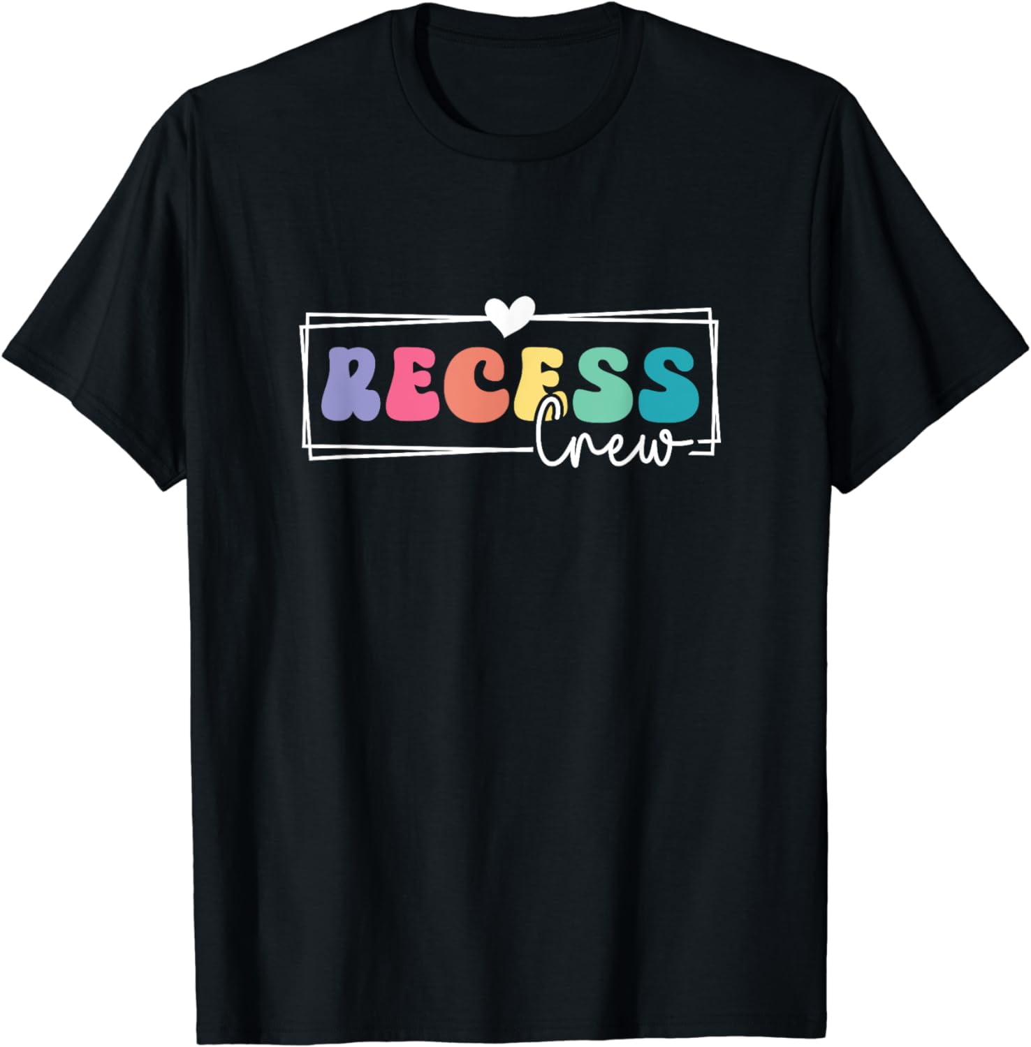 Recess Crew Teachers Students Monitor Back to School Groovy T-Shirt ...