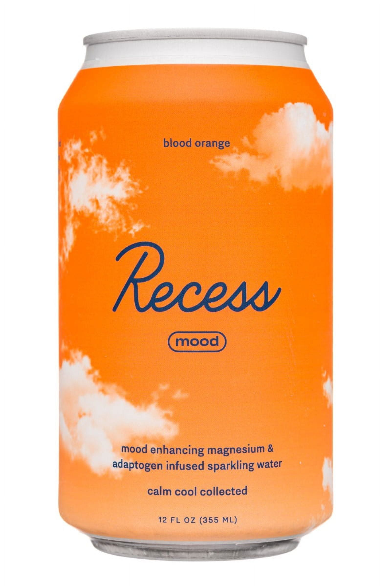 Recess Mood Magnesium & Adaptogen Drink, Relaxation Beverage, 12 ounce ...