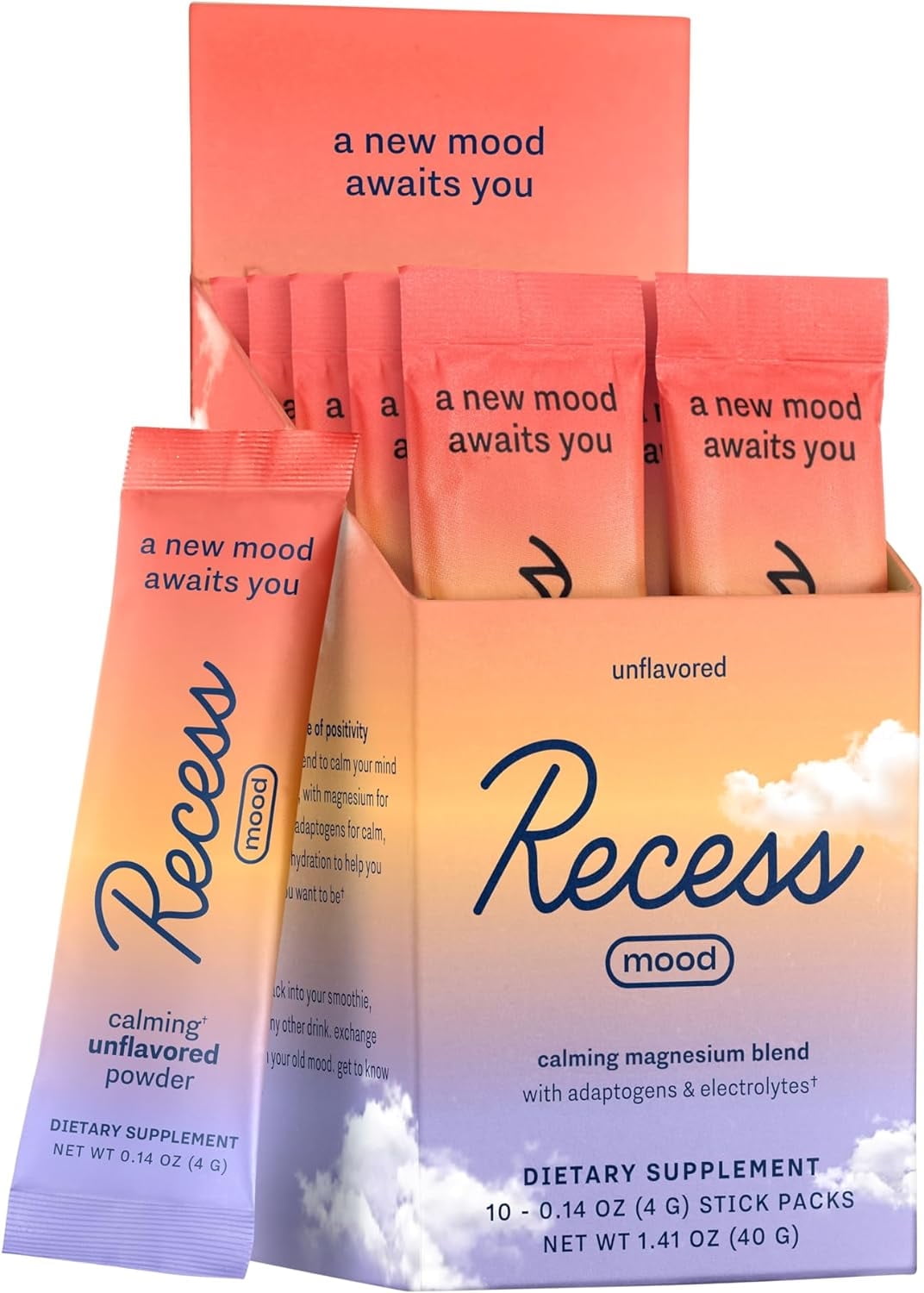 Recess Mood Sticks Unflavored 0.14 oz, Case of 10 - Walmart.com