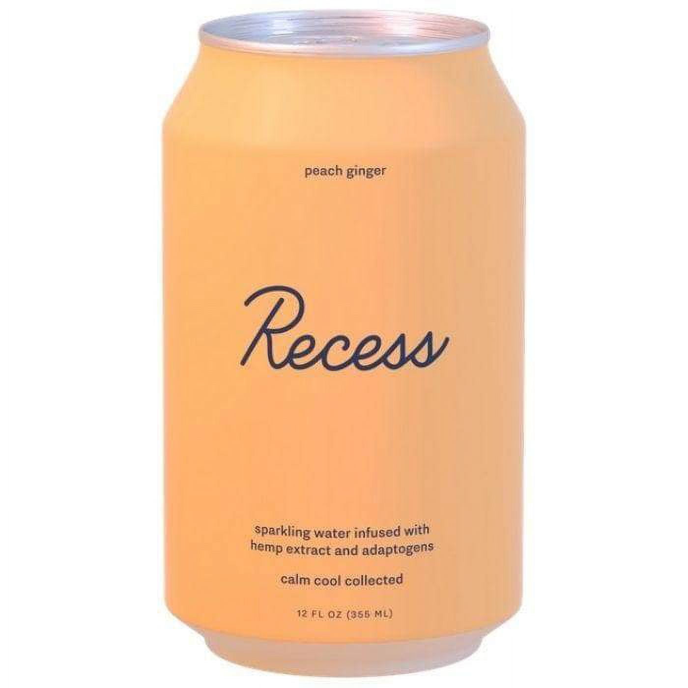 Recess - Sparkling Water Peach Ginger Magnsm - Case Of 12-12 Fz ...