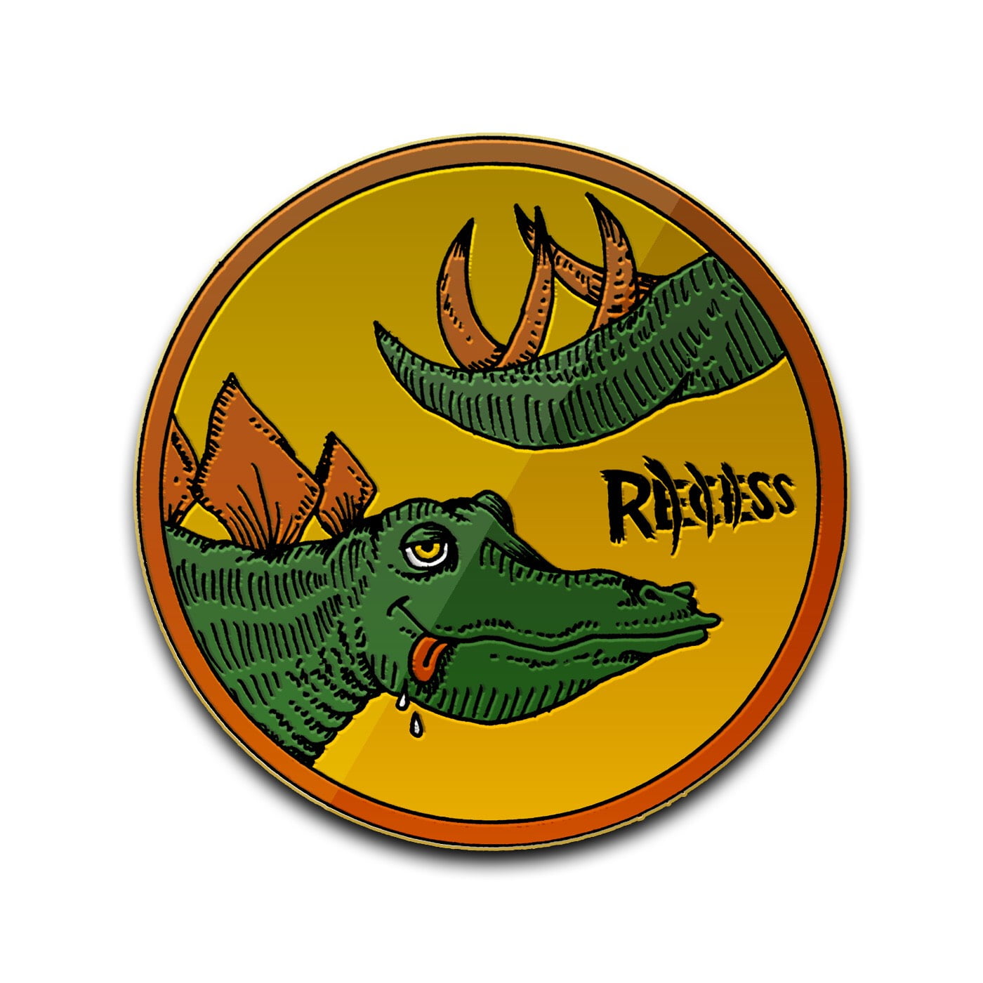 Recess Yo-Yo Pin - Enamel Pin (First Base Stegosaurus) - Walmart.com