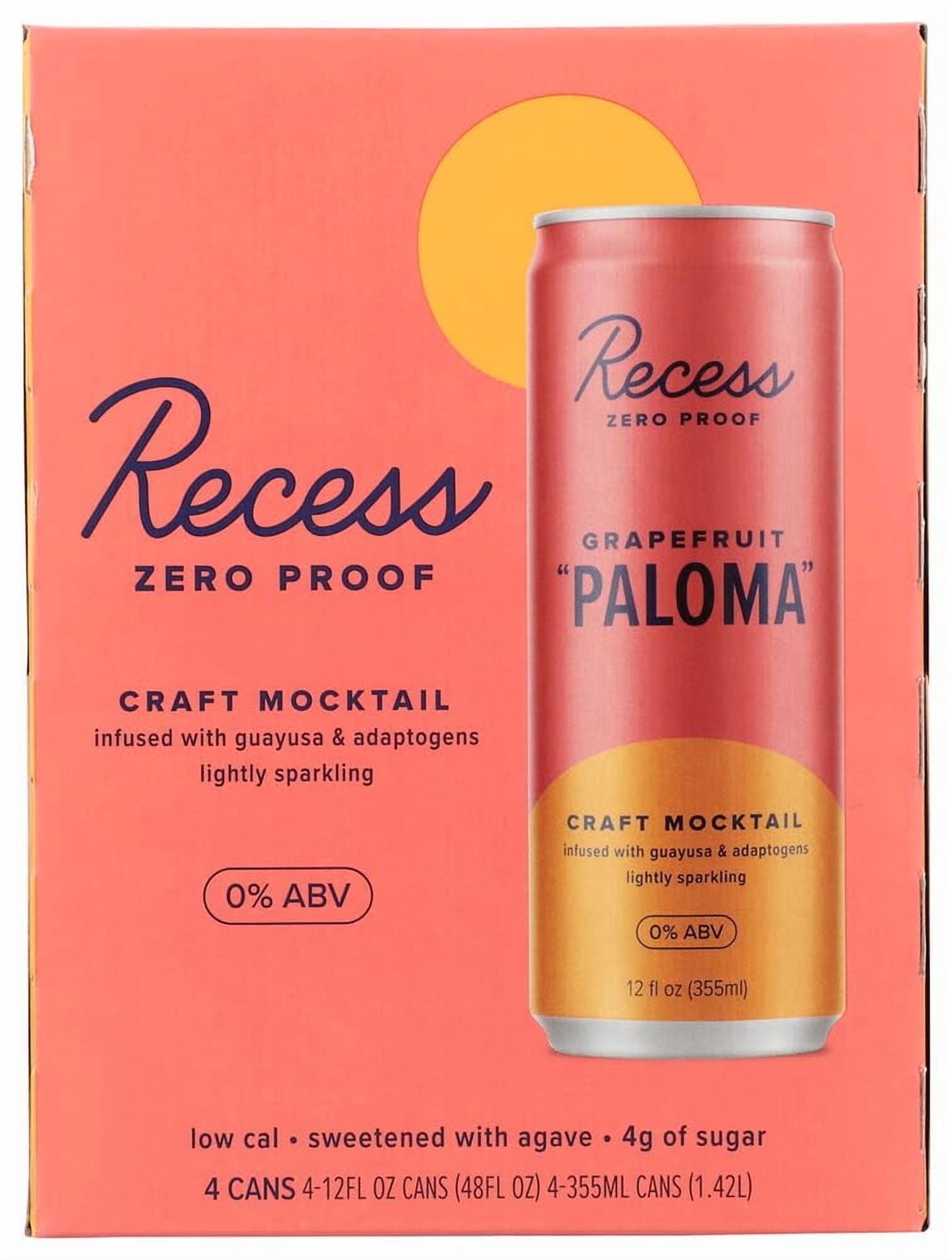 Recess Zero Proof Craft Mocktail, Grapefruit “Paloma,” 12 fl oz ...
