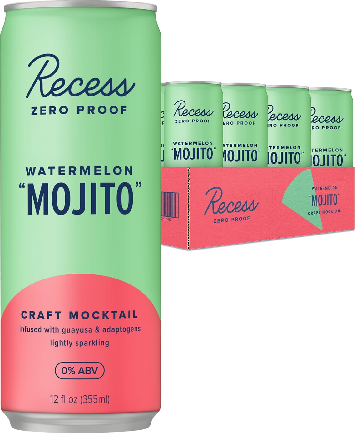 Recess Zero Proof Craft Mocktails, Alcohol Free Drinks, With Adaptogens ...