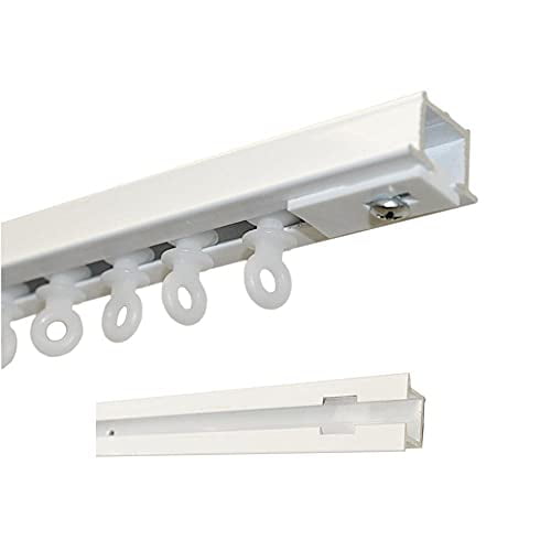 Recessed Ceiling Curtain Track Set (10' in 2 Sections-White) - Walmart.com