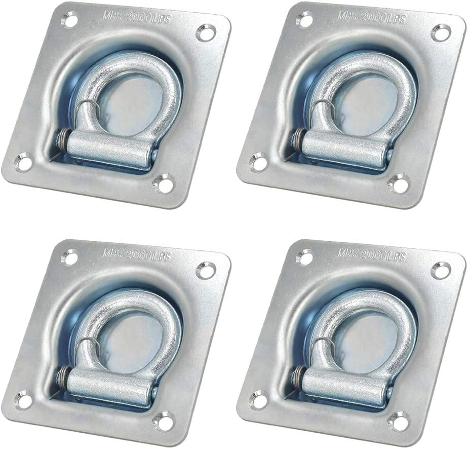 Recessed D-Ring Tie Down/Square Cargo Tie-Down Anchors/Flush Mount Tie ...