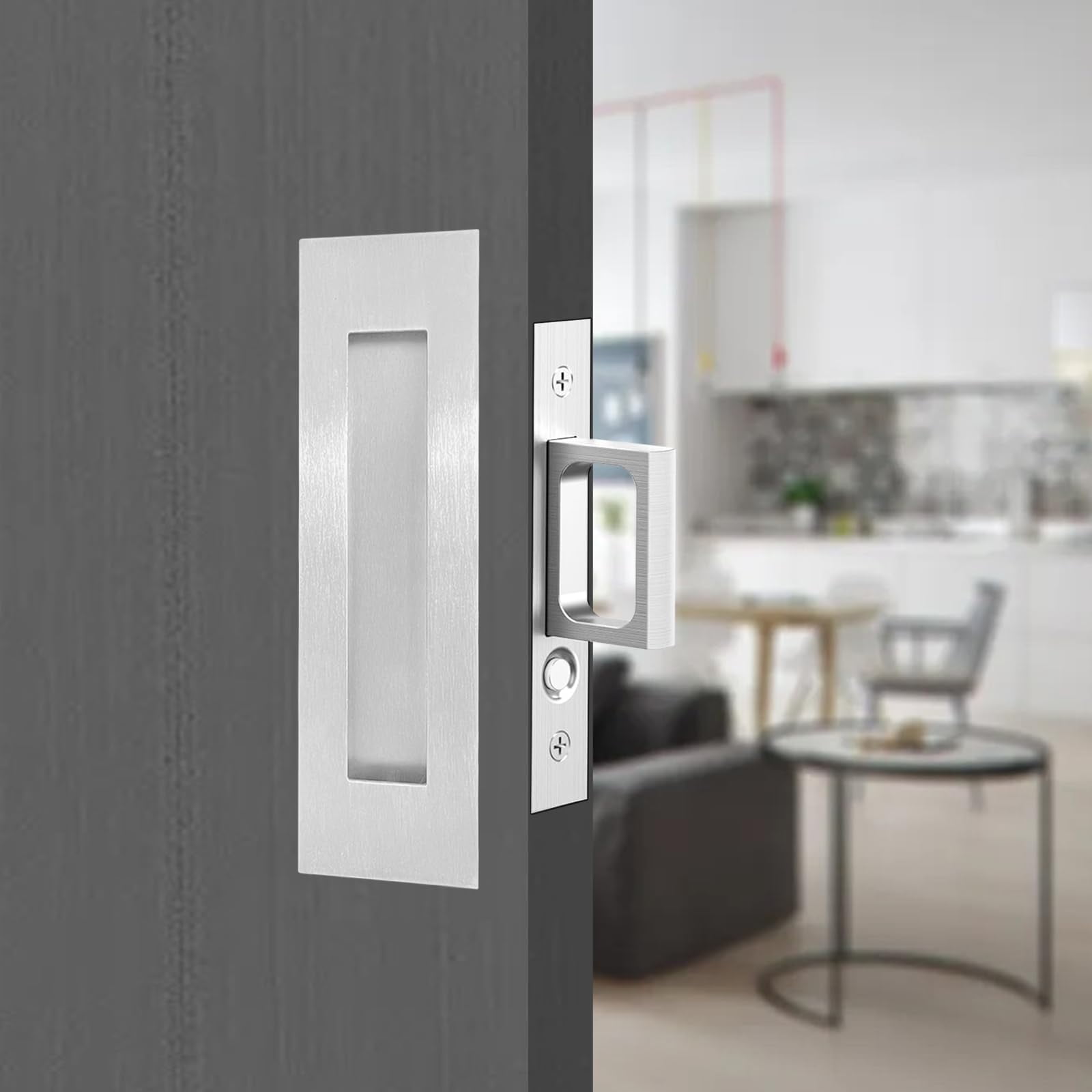 Recessed Finger Flush Pulls with Edge Pull - Suitable for Pocket Door ...
