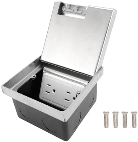 Recessed Floor Electrical Outlet Kit, Recessed Flat Hidden Socket ...