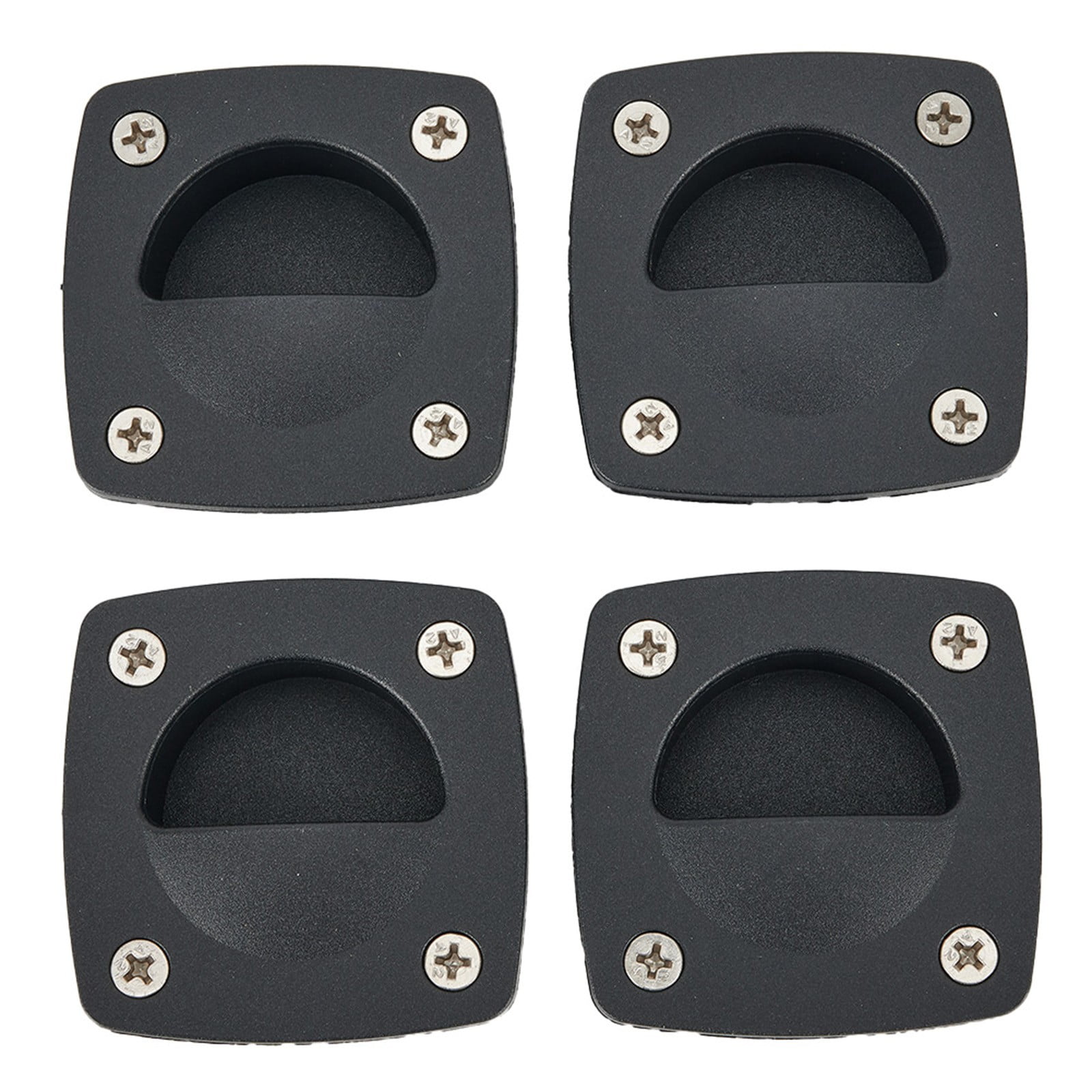 Recessed handles in black nylon, yacht, motorboat and cabin accessories ...