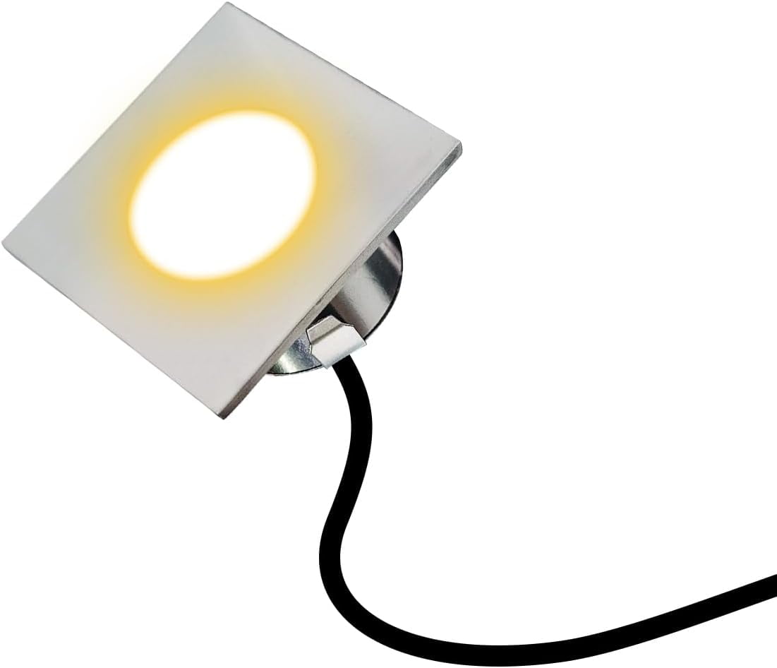 Recessed LED Deck Light, 4W 12V Low Voltage Landscape Lighting, Outdoor ...