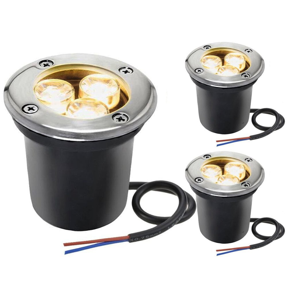 Recessed LED Spotlight, SEMAket Round Outdoor Recessed Led Spotlight 3W ...